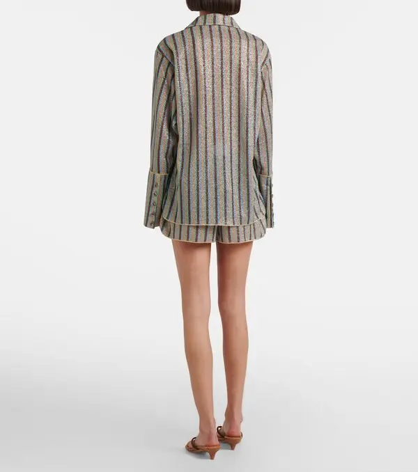 Oseree Lumiere Striped Shorts - Multicoloured