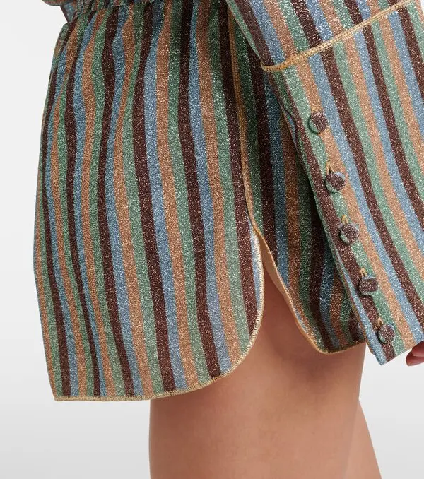 Oseree Lumiere Striped Shorts - Multicoloured