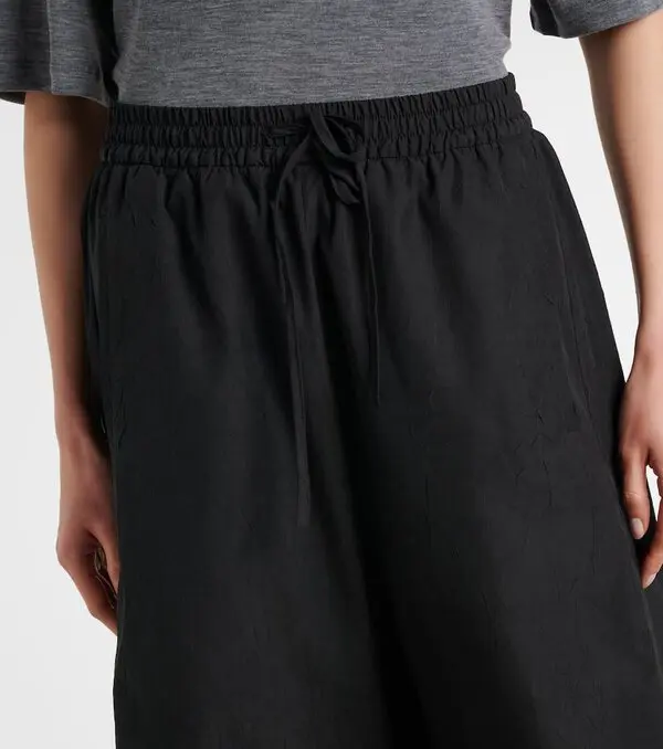 RÓHE Barrel-leg Trousers - Black