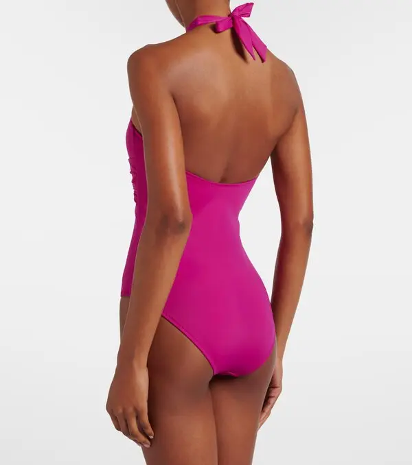 Heidi Klein Ithaca Embellished Halterneck Swimsuit