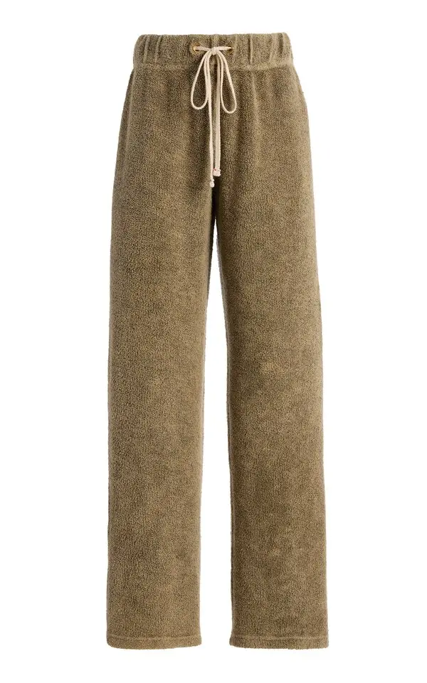 LES TIEN Eazy Cotton Fleece Pants - Green