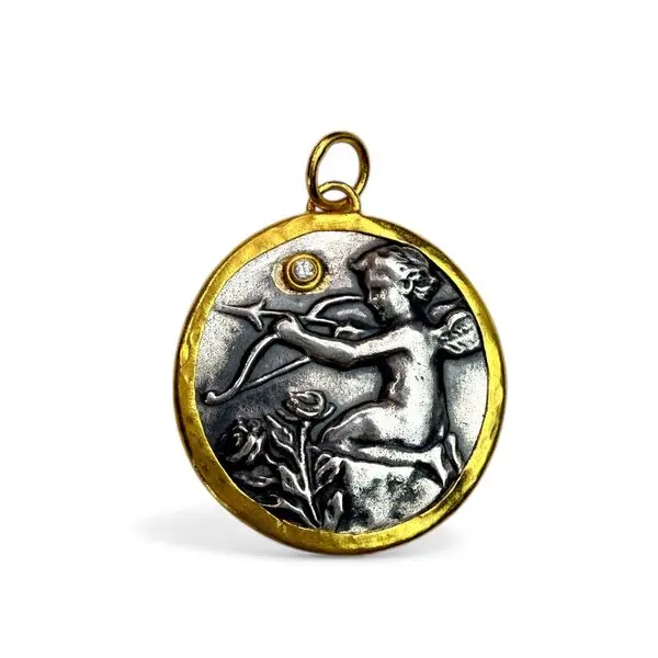 OUF! Eros Cupid Medallion Charm - One-color