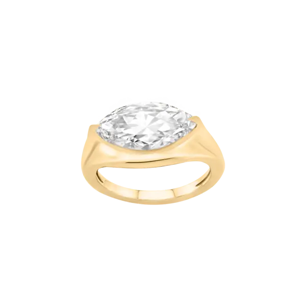 OUF! Sunken Diamond Marquise Ring