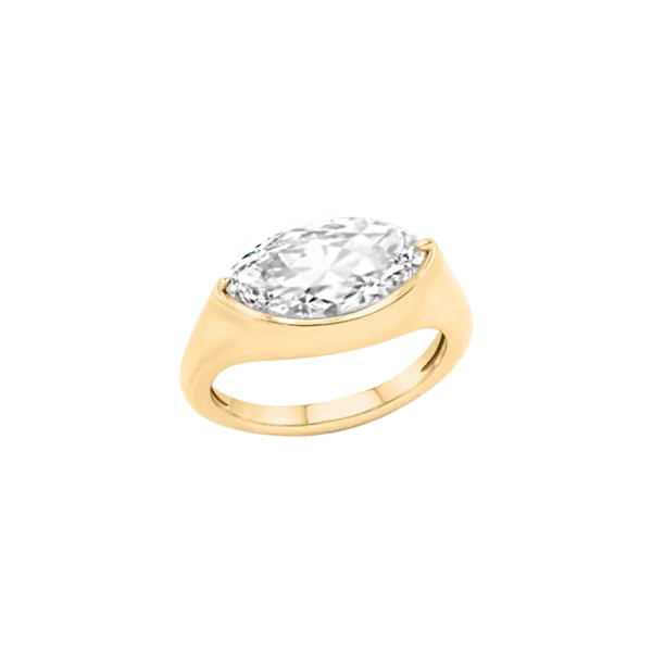 OUF! Sunken Diamond Marquise Ring - One-color