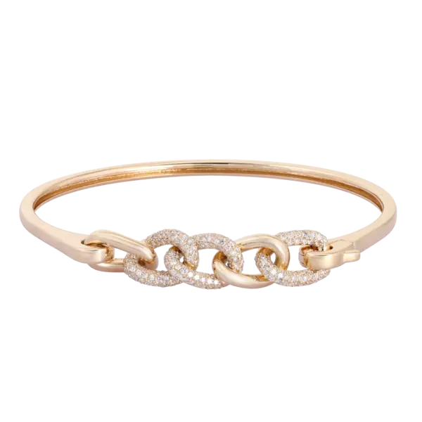 OUF! Diamond Chain Link Bangle - One-color