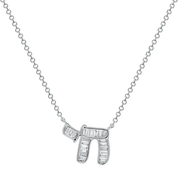 OUF! Chai Diamond Baguette Necklace - One-color