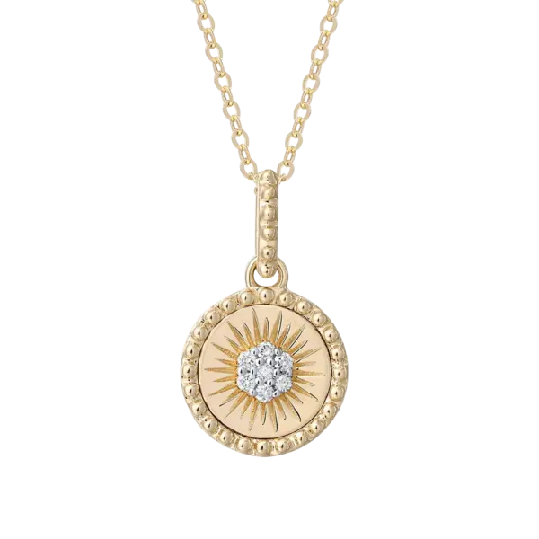 OUF! Mini Diamond Medallion Necklace - One-color