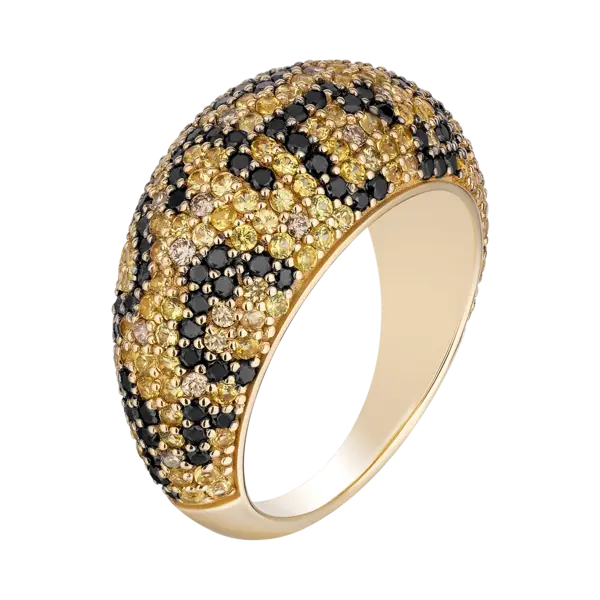 OUF! Leopard Dome Ring - One-color