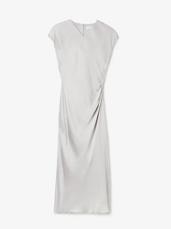 HOUSE OF DAGMAR Fluid V-neck Midi Dress