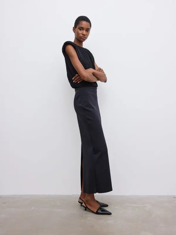 HOUSE OF DAGMAR Stretch Jersey Ankle-length Skirt