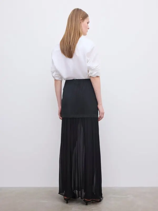 HOUSE OF DAGMAR Jacquard Maxi Skirt