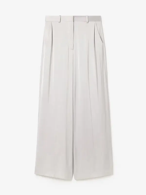 HOUSE OF DAGMAR Wide Leg Trousers - Silver