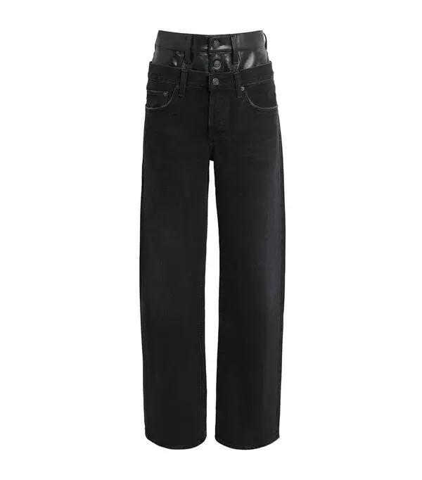 AGOLDE Elson Double-waist Straight Jeans