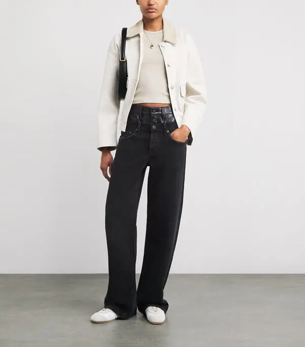 AGOLDE Elson Double-waist Straight Jeans