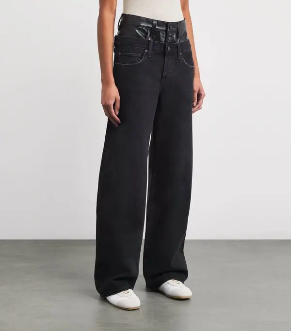 AGOLDE Elson Double-waist Straight Jeans