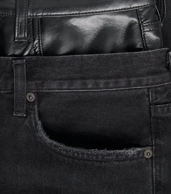 AGOLDE Elson Double-waist Straight Jeans