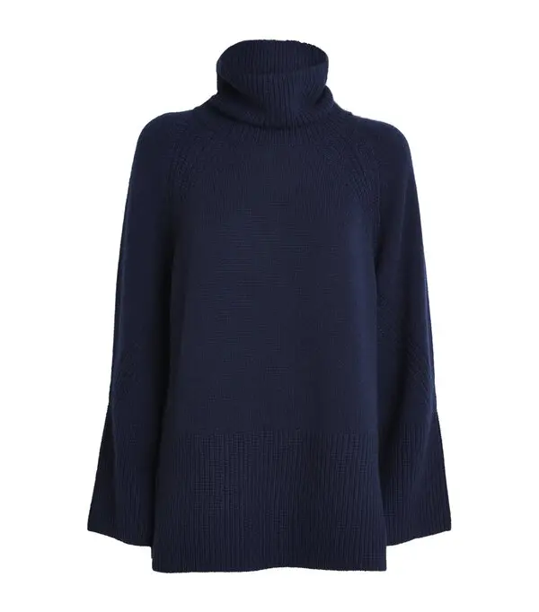 JOSEPH Cashmere Loftus Rollneck Sweater - Blue