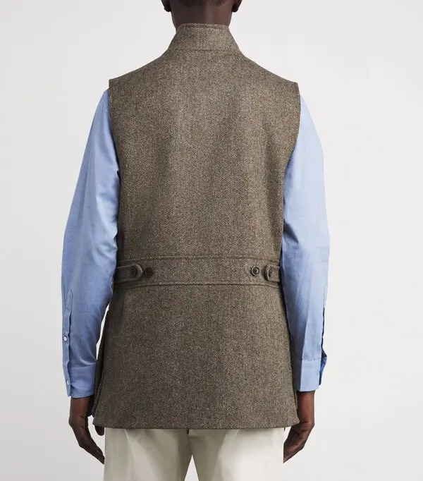 Purdey Tweed Relaxed Fit Gilet