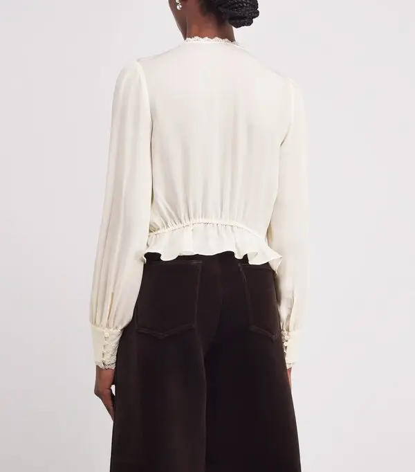 Paige Britt Silk Blouse - Ivory