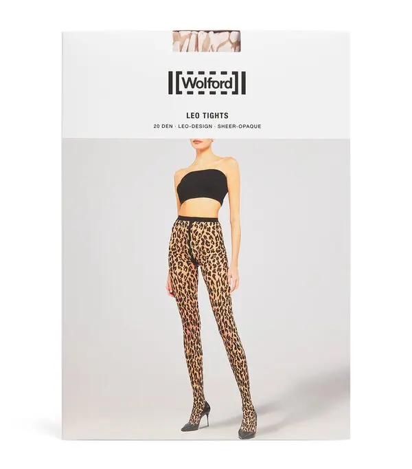 Wolford Leopard 20 Tights - Beige