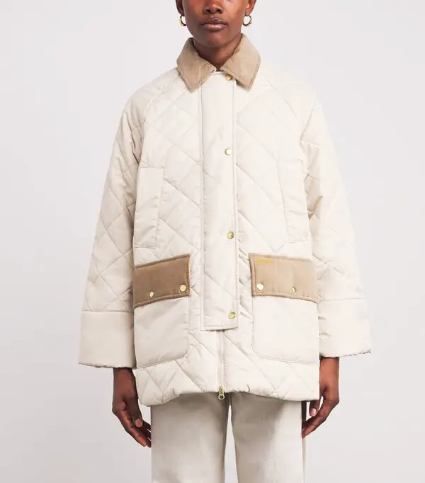 Barbour Quilted Aldburgh Jacket - Beige