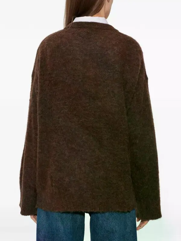 GANNI Graphic Sweater - Brown