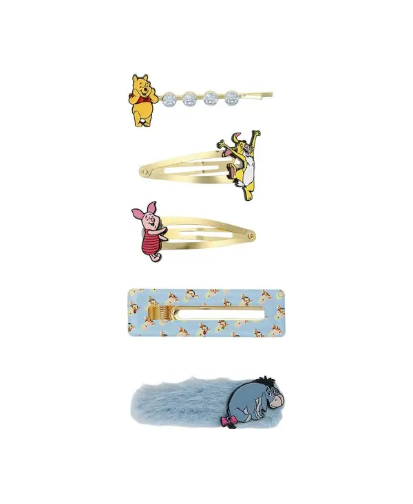 WINNIE THE POOH Characters Hair Clip Set - Blue
