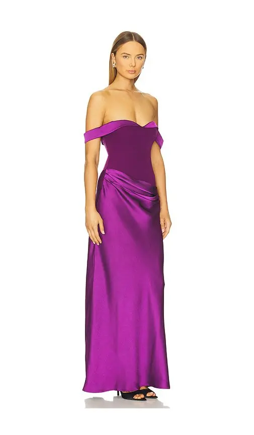 RUNAWAY THE LABEL Ebony Maxi Dress - Violet