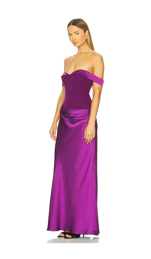 RUNAWAY THE LABEL Ebony Maxi Dress - Violet