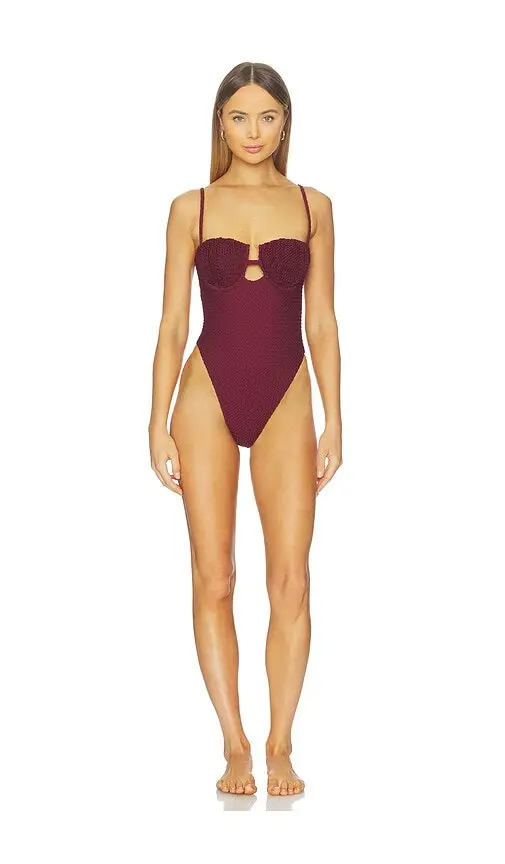 MONTCE Petal One Piece - Maroon Crochet