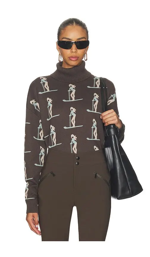 ALP N ROCK Nala Vintage Ski Sweater In Brown