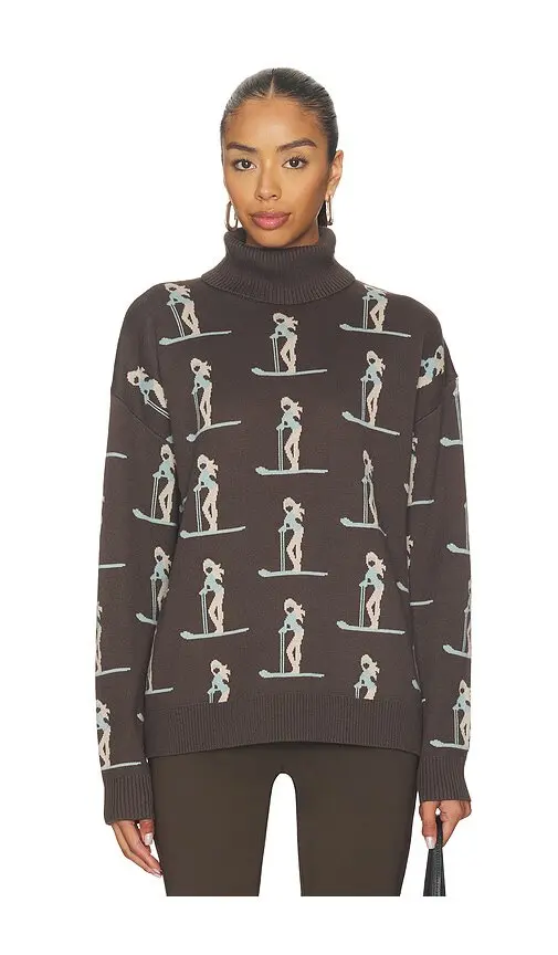 ALP N ROCK Nala Vintage Ski Sweater In Brown
