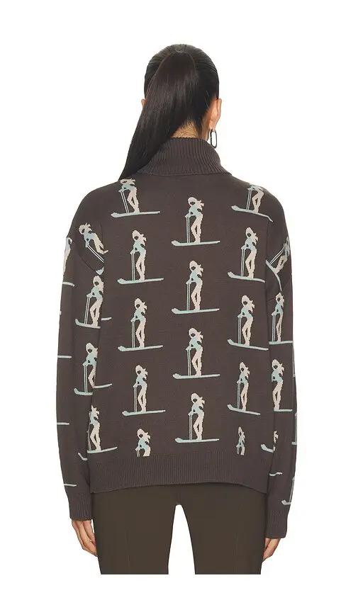 ALP N ROCK Nala Vintage Ski Sweater In Brown