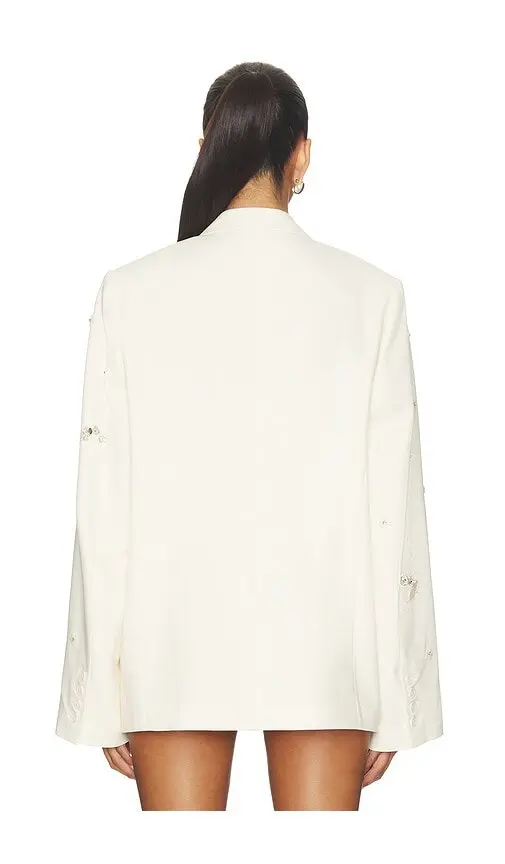 GUIZIO Embellished Oversized Blazer