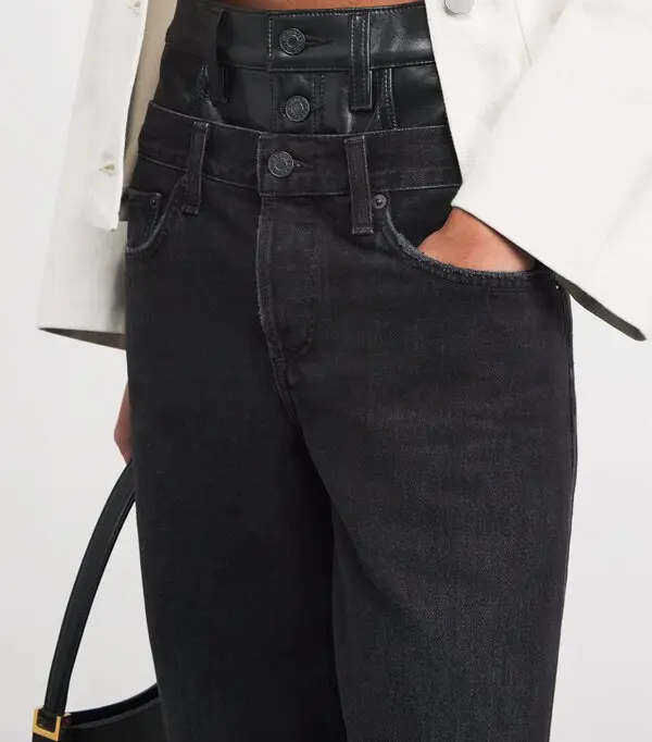 AGOLDE Elson Double-waist Straight Jeans