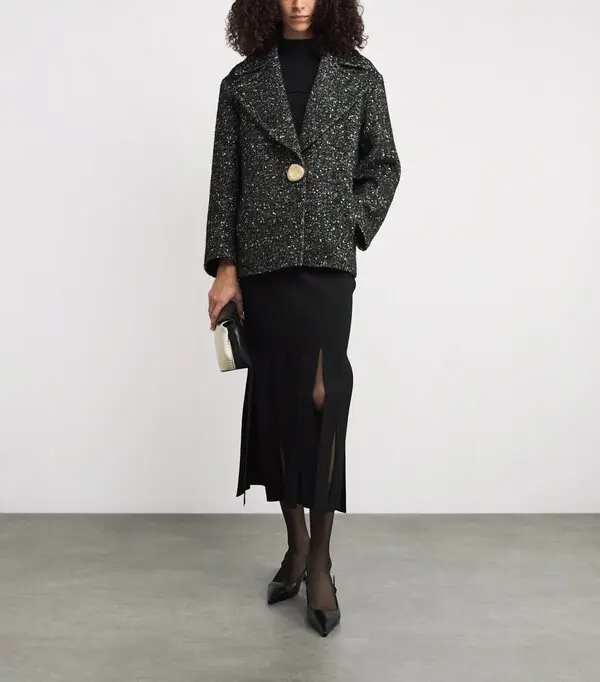 JOSEPH Wool Tweed Donegal Agar Coat