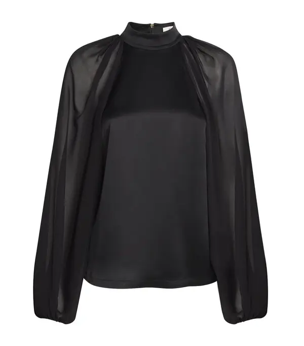 JOSEPH Satin Cave Blouse