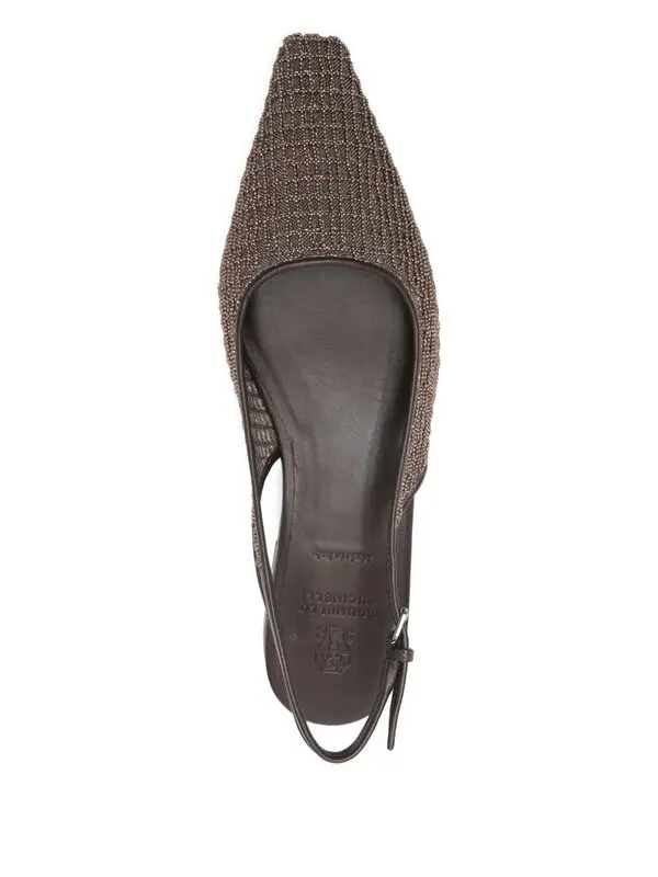Brunello Cucinelli Leather Ballerinas