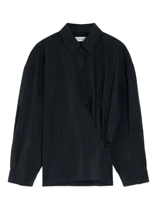LEMAIRE Silk Shirt - Black