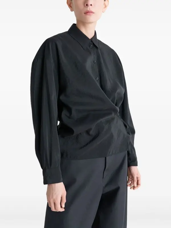 LEMAIRE Silk Shirt - Black