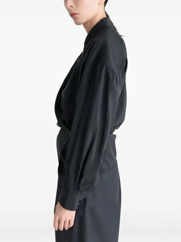 LEMAIRE Silk Shirt - Black
