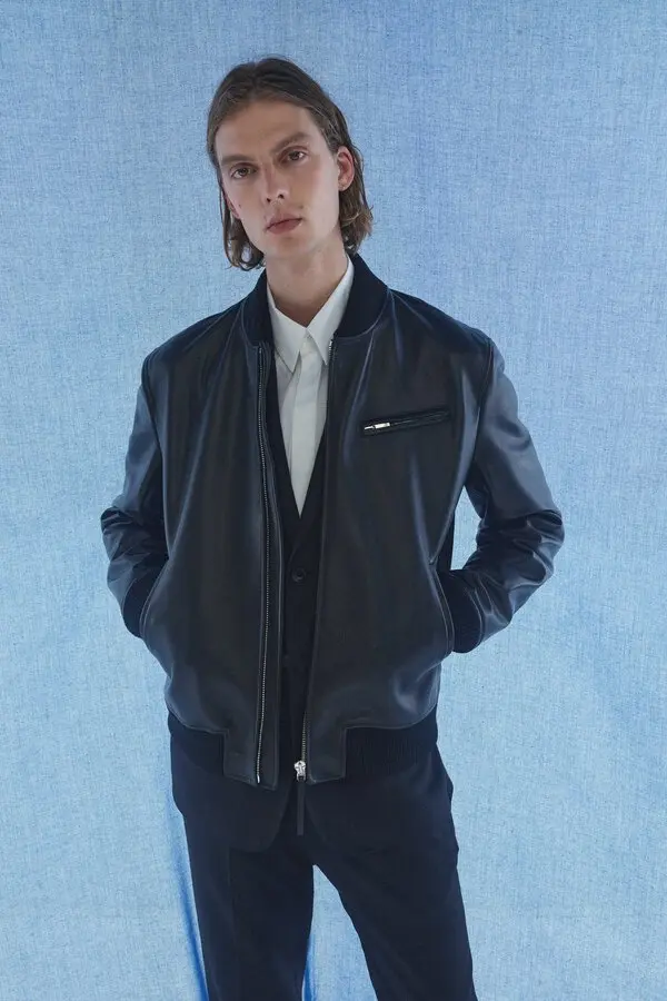 Gabriela Hearst Gregory Leather Bomber