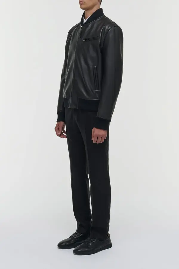 Gabriela Hearst Gregory Leather Bomber