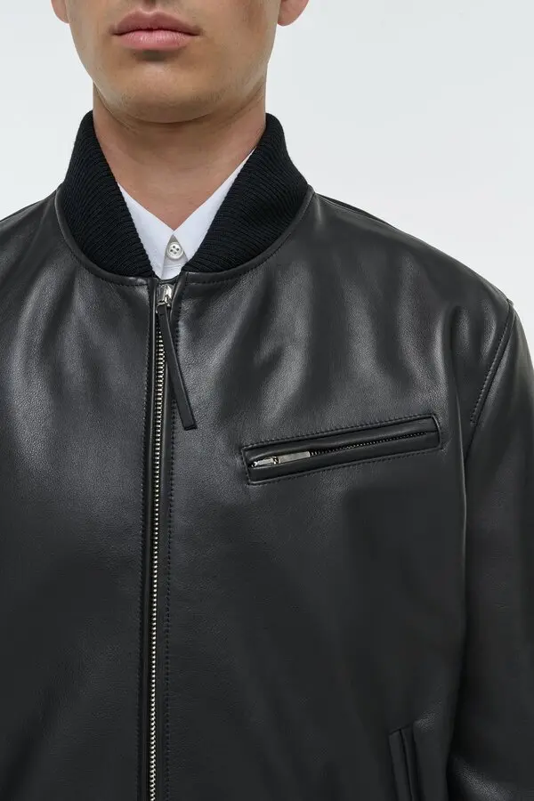 Gabriela Hearst Gregory Leather Bomber