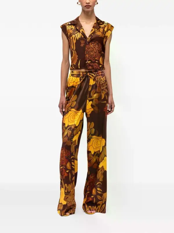 DONDE ESTEBAN Veranera Floral Buttoned Top