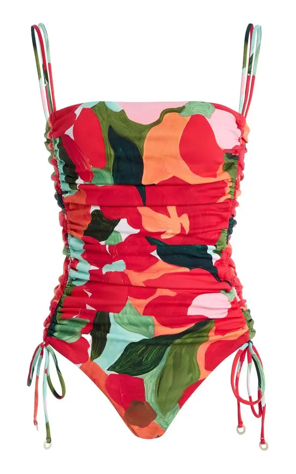 ZULU & ZEPHYR Floral One-piece Swimsuit - Red