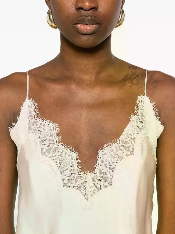RÓHE Lace Trim Camisole - Pink