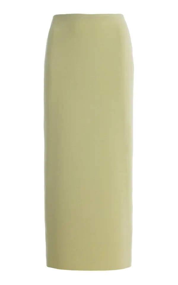 HIGH SPORT Cassidy Wool Maxi Skirt - Green