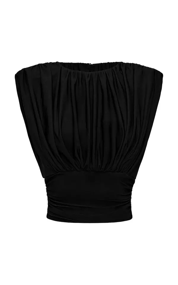 ANDRES OTALORA Draped Top - Black