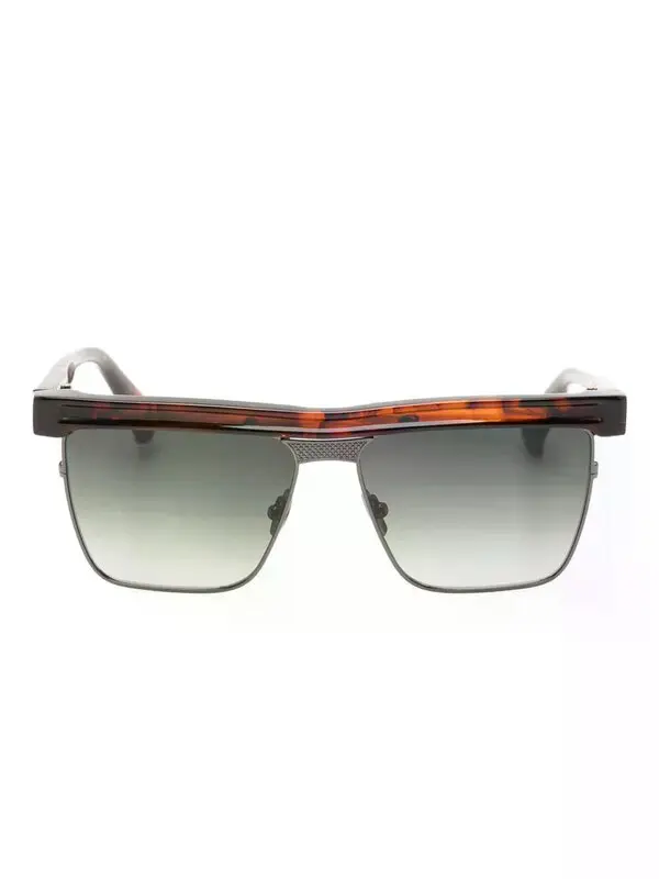 Yohji Yamamoto Square Frame Sunglasses - Brown